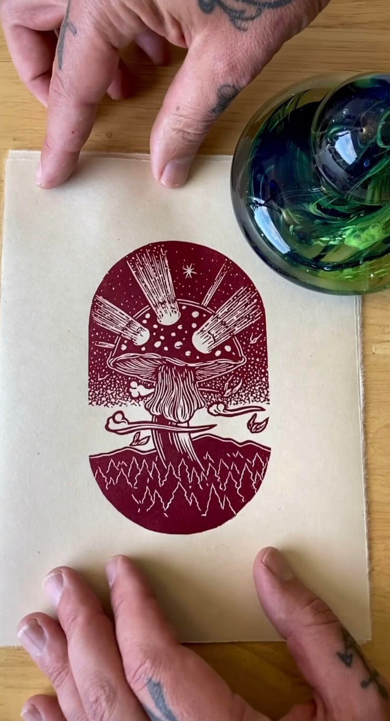 Printmaking Glass Baren by Ritualis Press